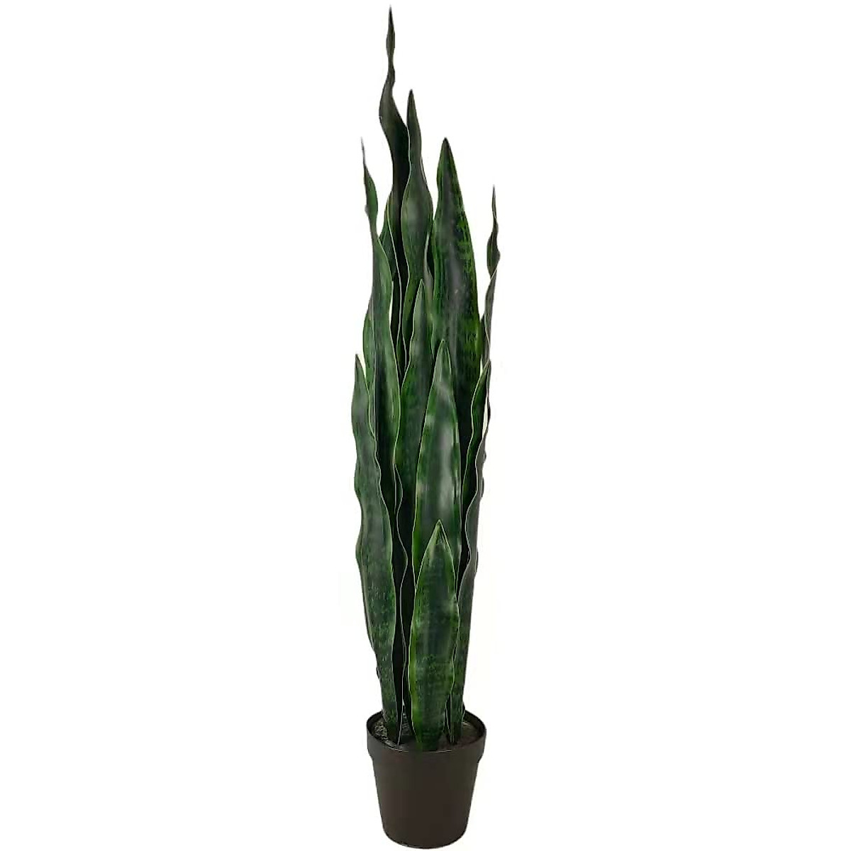 Ailimama Artificial Snake Plant 39 Inch Yellow Fake Sansevieria, Perfect Faux Plants for Home Garden Office Store Decoration
