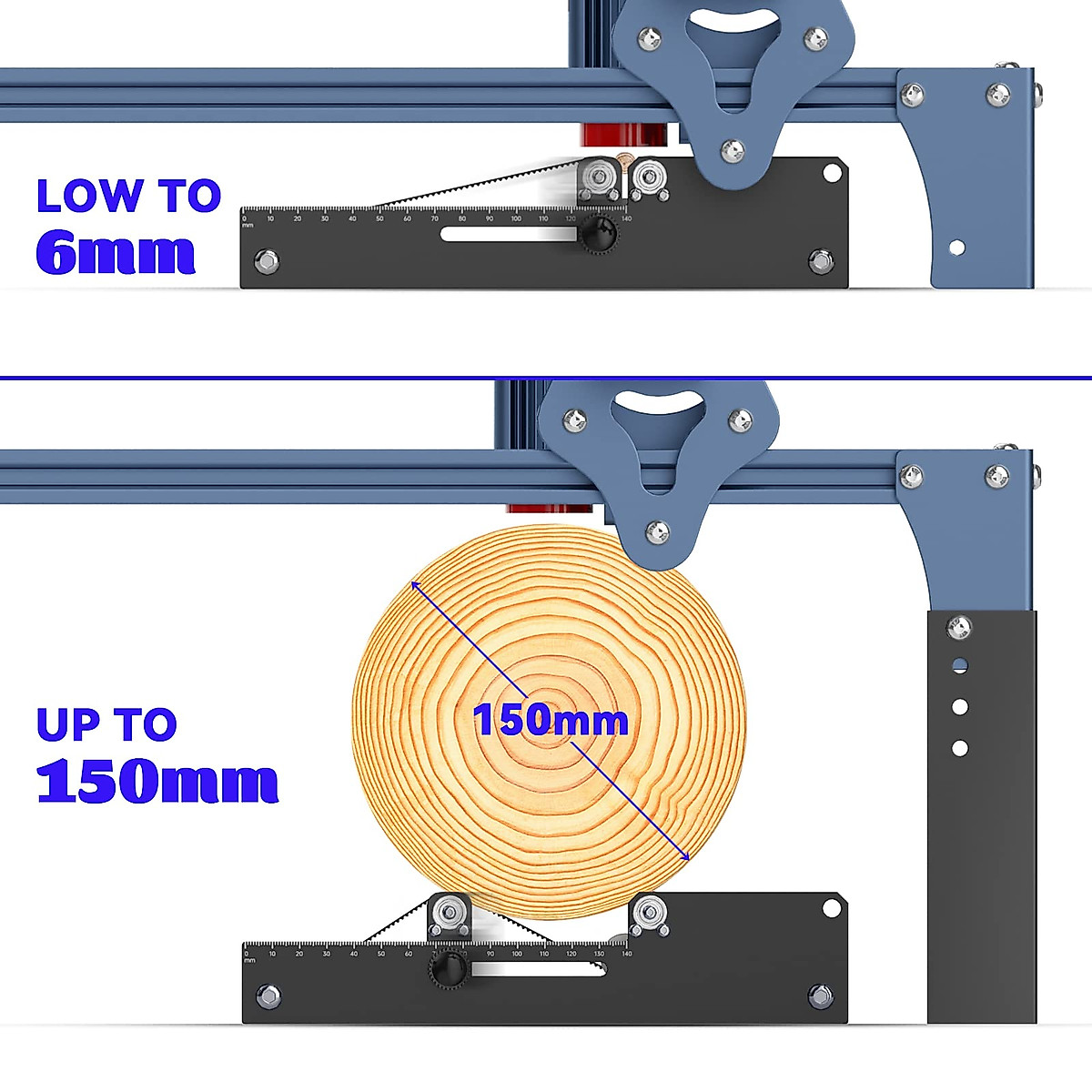 SCULPFUN Laser Rotary Roller, Laser Engraver Y-axis Rotary Roller Engraving Module 360° Rotating for Engraving Different Size Cylindrical Objects Cans, Compatible with Most Engraving Machines