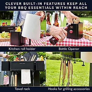 Griddle Caddy - BBQ Caddy & Outdoor Cooking Caddy - Grill Caddy for Blackstone BBQ Grill - Grill Accessories Outdoor Grill, Grilling Accessories, Griddle Accessories BBQ Accessories BBQ Gifts for Men