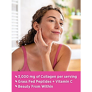 Nature's Truth Collagen Peptides | 90 Caplets | Type 1 and 3 with Vitamin C | Grass Fed, Non-GMO and Gluten Free Pill Supplement