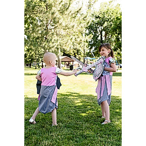 Little Adventures Warrior Princess Dress Up Costume (Medium Age 3-5) - Machine Washable Child Pretend Play and Party Dress with No Glitter