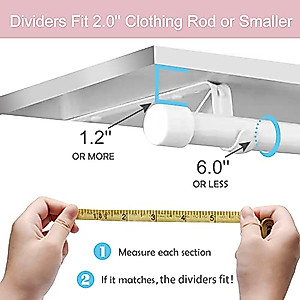 Dabancy Wooden Baby Closet Dividers - Set of 10 from Newborn to Toddler and 2 Blanks with Velvet Bag,Wooden Nursery Closet Dividers for Baby Clothes- [Wooden]