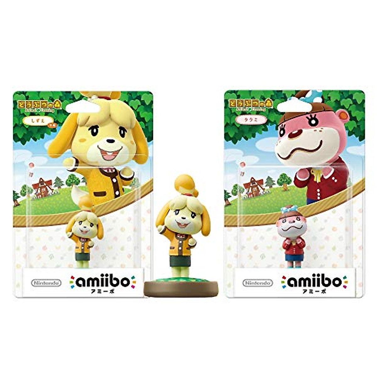 Animal Crossing 2 Pack Set [Isabelle Winter Outfit/Lottie] Series for Nintendo Switch -Switch Lite -WiiU- 3DS [Japan Import]