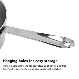 Stainless Steel Mini Sauce Pan, 350/500ML Small Saucepan Sauce Cup Sauce Pot with Long Handle for Banquet Chocolate Melting Coffee(350ML)