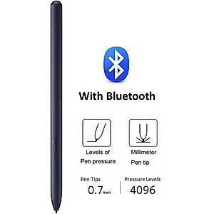 Galaxy Tab S7/S7 Plus Stylus S Pen Replacement (with Bluetooth) (Black)