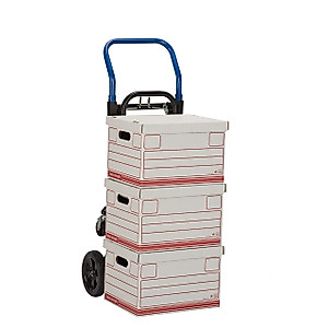 Harper Trucks JDC2223 3-1 Quick Change Convertible Hand Truck, 400 lb, Black Frame/Blue Handle