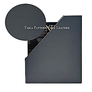 UnionBasic Magazine File Holder, Leatherette Desktop Document Organizer, Home Office Paper Holder File Storage Literature Sorter, Grey