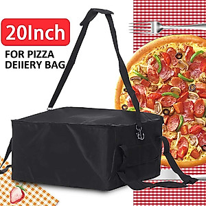 20inch Insulated Pizza Delivery Bag Reusable Food Delivery Bag Wear Oxford Cloth Lightweight Thermal Folding Pizza Delivery Bag