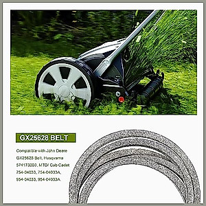 Honoyam GX25628 Lawn Mower Deck Drive Belt 1/2" x 118.3" Replacement for John D-eere Z335E Z335M Z345M Z345R with 42" Deck Husqvarna 574173003 MTD Cub Cadet 754-04033 754-04033A 954-04033 954-04033A