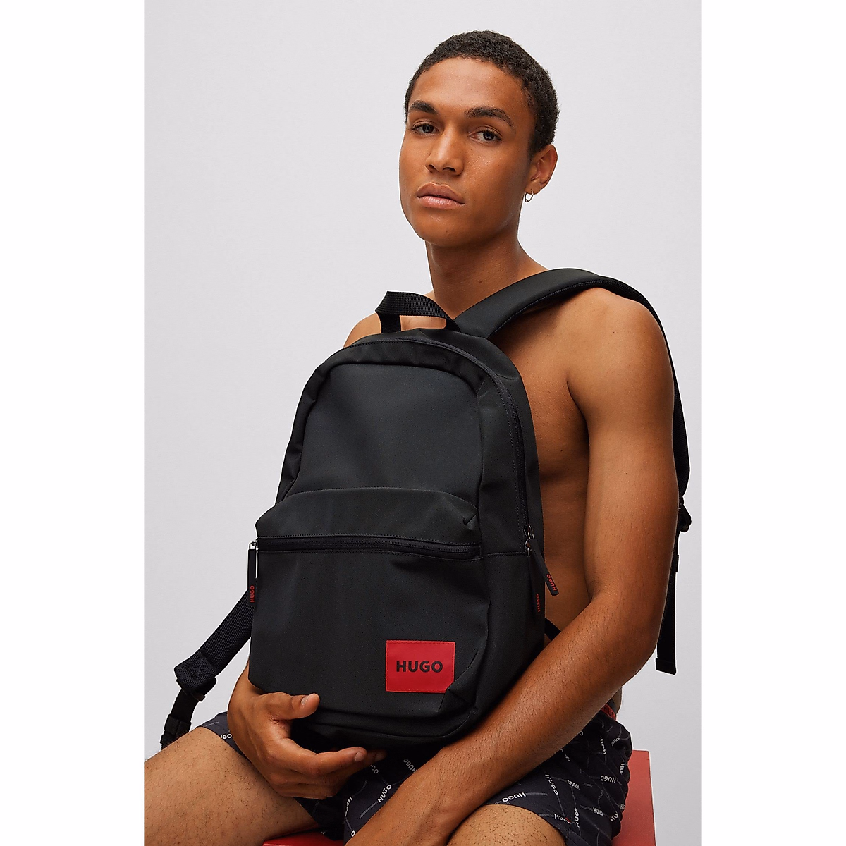 HUGO Men's Modern, Black2, 29 cm x 15 cm x 43 cm