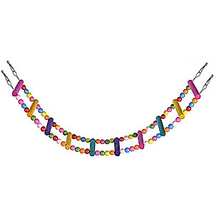 SONYANG Wood Climbing Ladder Toy for Bird Parrot Budgie Parakeet Cockatiel Macaw African Grey Cockatoo Cage Perch