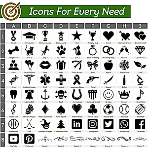 Engraved Name Plate, Personalized Name Plaque - 3x6 Inch, 18 Colors, 72 Icons, 4 Corner Styles, 12 Fonts Styles, 5 Mounting Options - Made by My Sign Center, USA (Iconic)