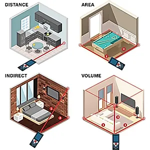 BOSCH Blaze GLM50C Bluetooth Enabled 165ft Laser Distance Measure with Color Backlit Display