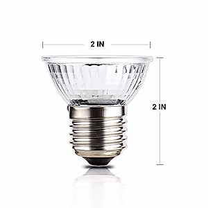 FIVEAGE 30W UVA UVB Bulb Basking Bulb Reptile Heat Lamp Basking Spot Bulb Small Sun Lamp for for Bearded Dragons,Lizard Reptiles and Amphibians-6 Pack