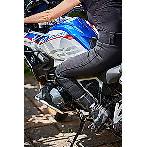 GREAT BIKERS GEAR - Motorcycle Leggings Ladies Protective Women Short Leg Black