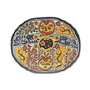 Talavera Oval Platter - 11.25" x 13.75"