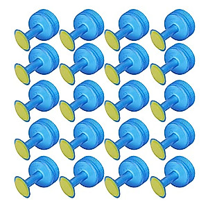 Hemoton 20pcs Water Bottle Cap Sprinklers Nozzle Plastic Bottle Watering Spout Portable Household Watering Sprinkler Heads for Seedlings Bonsai Vegetables Random Color
