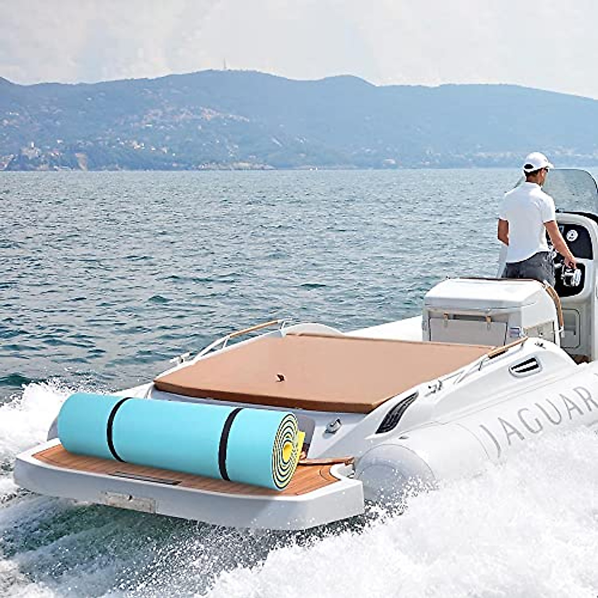 Lykos Floating Mat Foam Pad 9FT/18FT X6 FT Water Recreation and Relaxing for Pool Beach Lake River Water Floating Mat for Adults and Kids (Yellow, 9 FT)