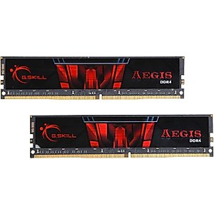 G.SKILL AEGIS Series (Intel XMP) DDR4 RAM 32GB (2x16GB) 3000MT/s CL16-18-18-38 1.35V Desktop Computer Memory UDIMM (F4-3000C16D-32GISB)