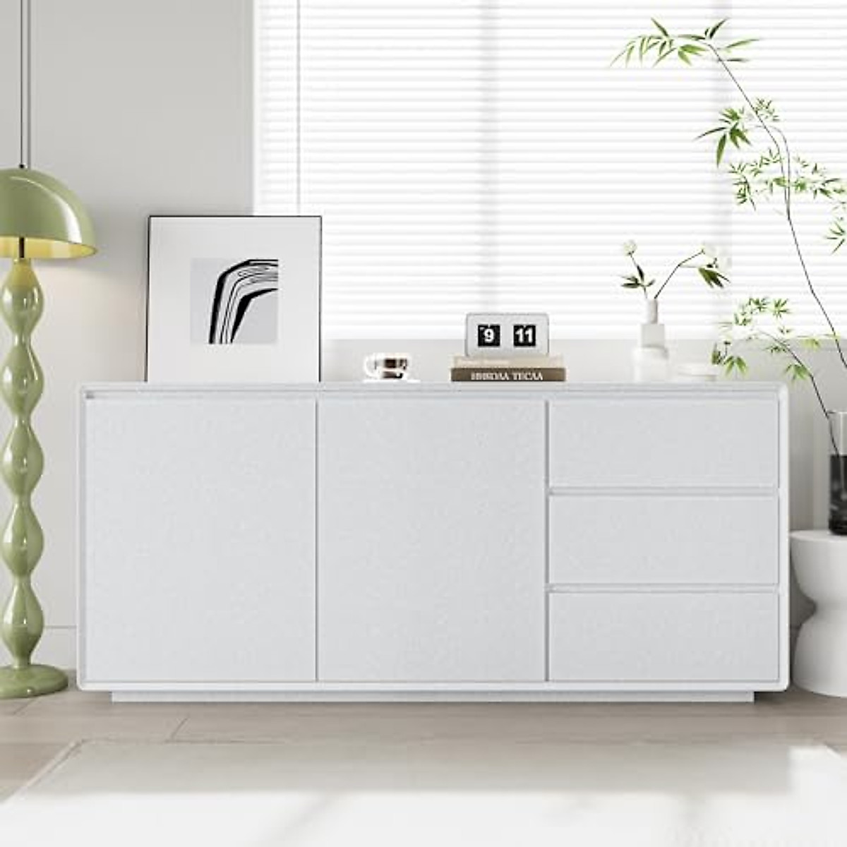 Abyssaly White Wallpaper Peel and Stick Wallpaper 15.7" X 118" Self Adhesive Embossed White Contact Paper Removable Kitchen Vinyl Film Textured Cabinet Shelf Paper