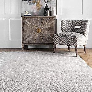 nuLOOM Lorretta Geometric Cotton Area Rug, 6' x 9', Taupe