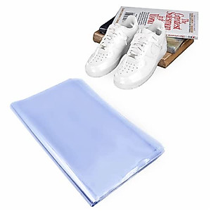 Shrink Wrap Bags - Mlooog 100pcs Clear Heat Shrink Wrap Professional Protection Against Aging and Dust - PVC Shrink Wrap Bags 11x18 Inches