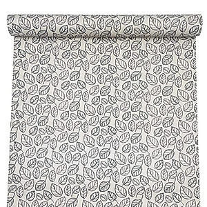 Yifasy 19.7ft Roll Green Leaf Shelf Liner Peel and Stick Countertop Shelving Paper Wallpaper Drawer Chest Vinyl Film (M-236.2x17.7 Inch)
