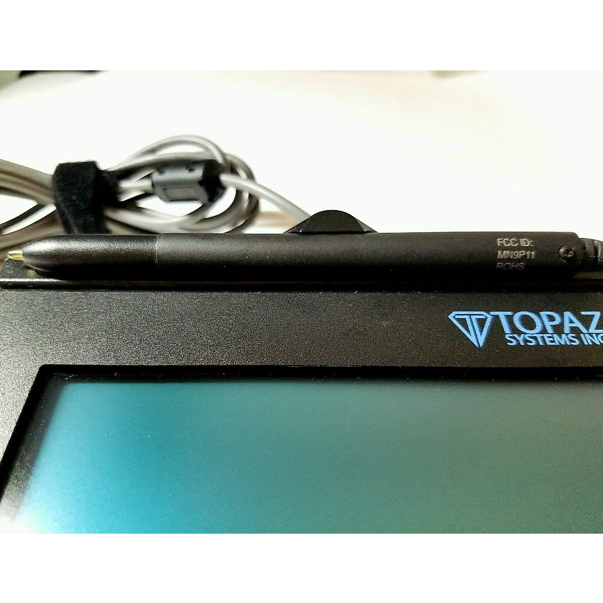 TOPAZ SignatureGem T-LBK462-HSB-R 1X5 Backlit LCD Signature Capture Pad USB Connection (Renewed)