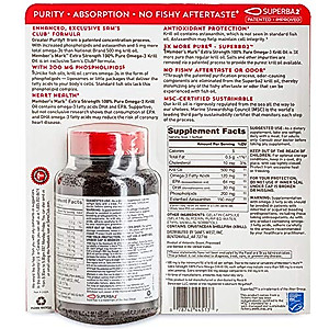 Member's Mark Extra-Strength Antarctic Pure Omega-3 Krill Oil 500 mg 160 ct