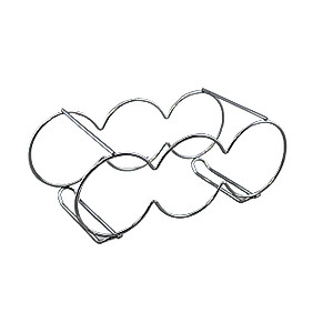 Stackable Table Top Wine Rack Bottle Holder (Silver)