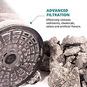 Filter Cartridge (1361) Micro Sponge Pre-Filter (1362) and Mineral Stones (1386) - Advance Replacement for Gravity Water Filter Purifier System (1360)