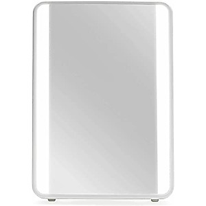 iHome Portable Vanity Mirror with Bluetooth Audio, LED Lighting, and Includes a Micro Fiber Cleaning Cloth