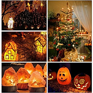 Exiugus Shatterproof & Waterproof C7 Replacement LED Light Bulbs – 0.6W Equivalent to 7W, White Warm 2200K Outdoor String Lights, E12 Base Edison LED Night Light Bulbs