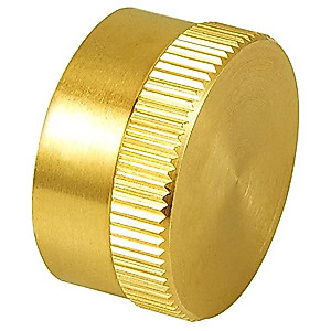 ANPTGHT 6pcs Refill Propane Bottle Cap Solid Brass 1lb Propane Tank Sealed Cap Universal All One Pound Cyliders Gas Tank Protect Caps for Camping Outdoor Cooking