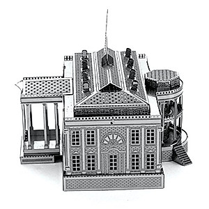 Metal Earth White House 3D Metal Model Kit Bundle with Tweezers Fascinations