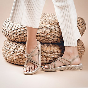 Plaka Explore Walking and Hiking Sandals for Women | Comfortable Summer Sandal with Arch Support | Waterproof Comfy Sandals for Travel, Beach or Poolside | Brazilian Sand | size 9