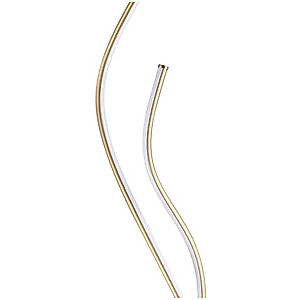 JONATHAN Y JYL7008B Cairo 63.75" LED Integrated Floor Lamp, Modern, Contemporary, Elegant, Office, Living Room, Family Room, Guest Room, Dining Room, Bedroom, Hallway, Foyer, Gold