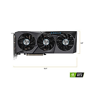 Gigabyte GeForce RTX 3060 Ti Eagle OC D6X 8G Graphics Card, 3X WINDFORCE Fans, 8GB 256-bit GDDR6X, GV-N306TXEAGLE OC-8GD Video Card