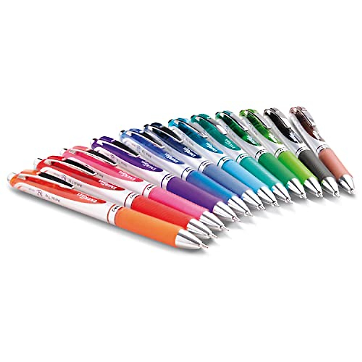 Pentel® EnerGel™ RTX Retractable Liquid Gel Pens, Medium Point, 0.7 mm, Assorted Colors, Pack Of 12 Pens