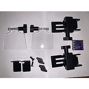 Bauer Bench grinder eye shield glass and brackets 2 sets(OEM) Replacement with Built- in LED lights-2021