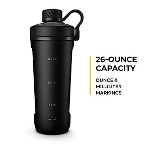 Transformation Performance Shaker BlenderBottle® | Double Insulated, Leak Proof & BPA Free | Perfect for Protein Shakes/Powder Mix | 26 Oz with Steel Whisk Ball (1)