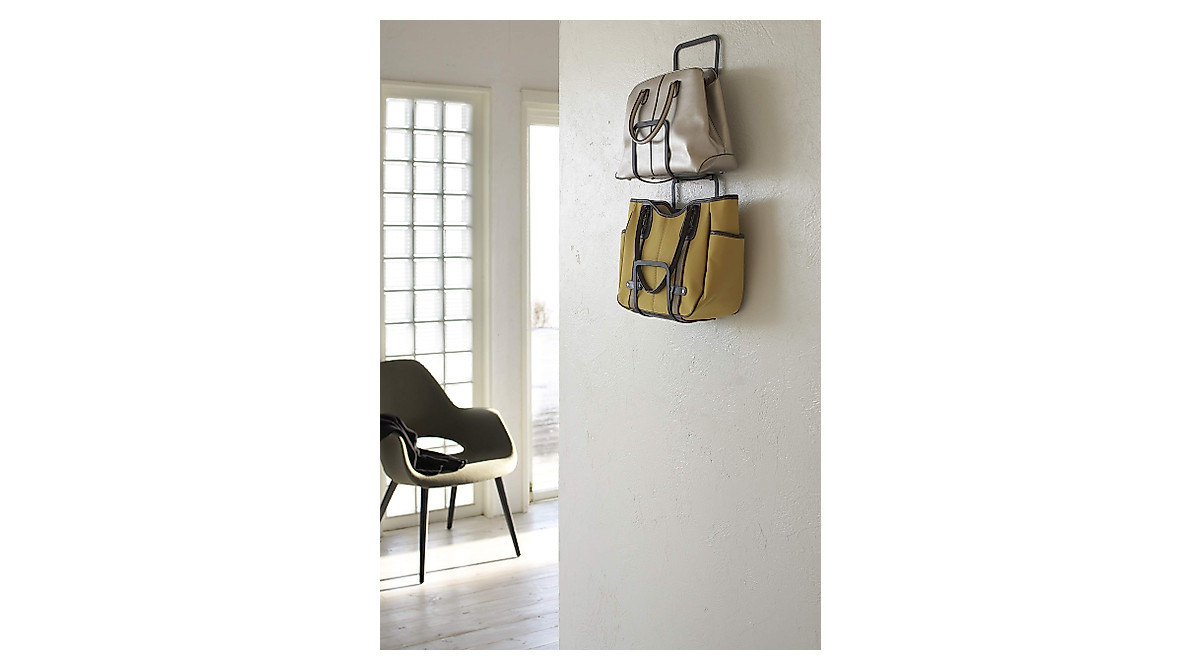 Yamazaki Black Bag Holder - Stylish Storage Solution