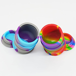 vitakiwi 26ml Barrel Silicone Container Non-stick Concentrate Food Storage Jars For Wax (2)