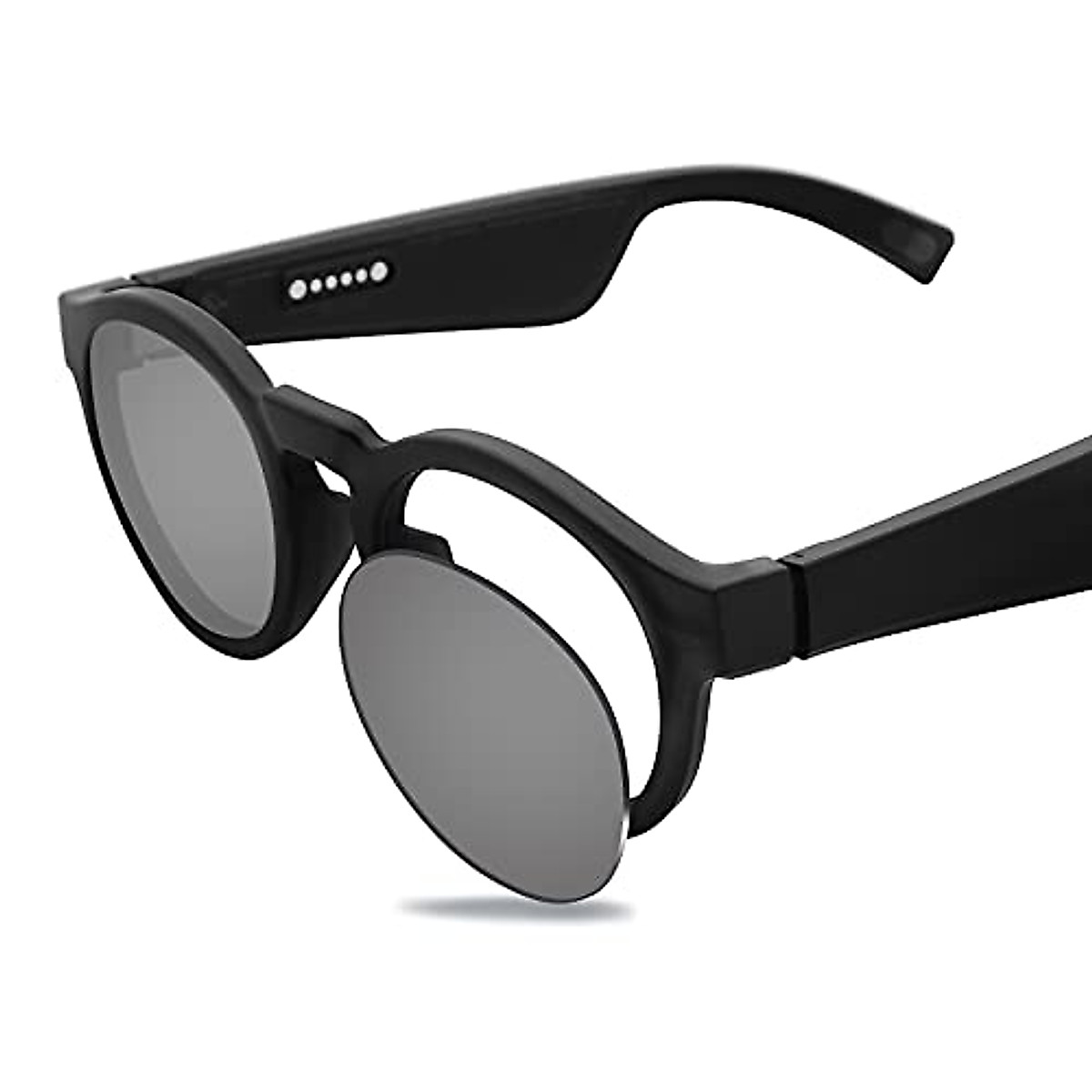 Glintbay 100% Precise-Fit Replacement Sunglass Lenses for Bose Rondo S/M BMD0005 - Polarized Metallic Silver Mirror