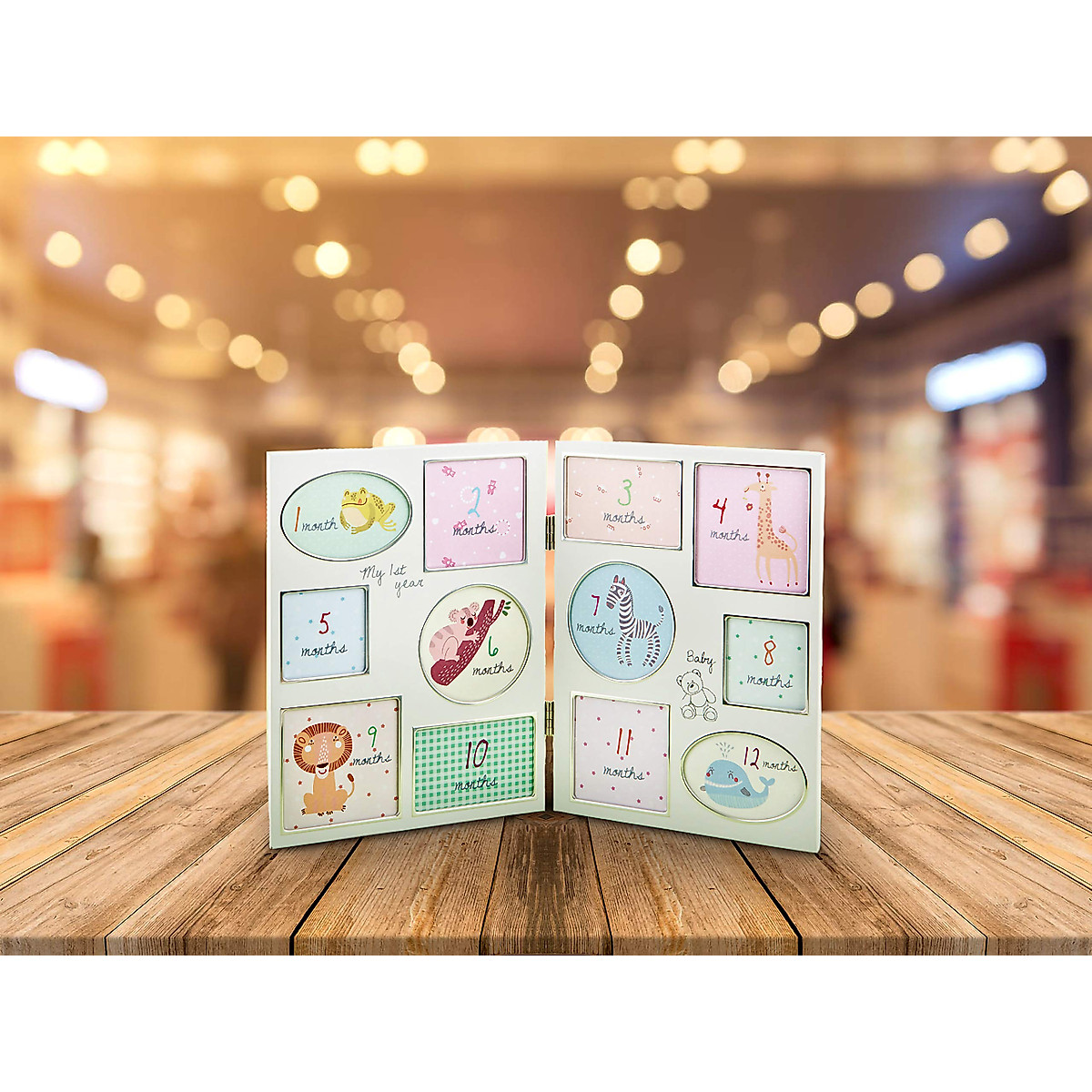 FASHIONCRAFT Lovely Baby Collage, Perfect Baby-shower Gift, Favor - Hinged - My First Year