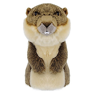 Golf Club Covers, Groundhog/Sloth Marmot Golf Head Covers, Gopher Cover for Drivers, Adorable Crafted Plush Animal Covers, Brown Beige for Men, Women
