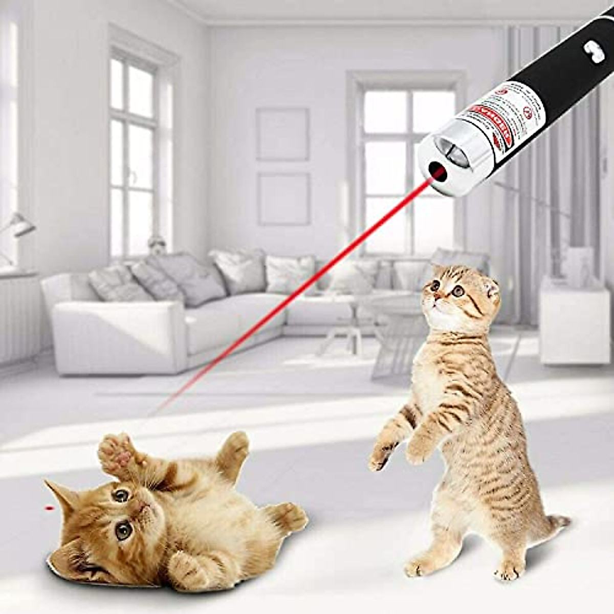 Laser Pointer for Cats Dogs, 3 Pack Laser Pointer Cat Toy for Indoor Cats Laser Toy Pet Cats Dogs Chaser Laser Light Toy Tease Cat Chasing Training Laser Light Pointer Pen Toys Laser Pointer for Cats