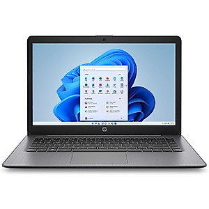 HP 2022 Stream 14" HD Display, Intel Celeron N4000 Dual-Core, 4GB DDR4 Memory, 196GB Storage (64GB eMMC+128GB Card), HDMI, WiFi,Webcam, Bluetooth, 1-Year Microsoft 365, Win 11 Home S, Brilliant Black