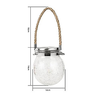 ZHUANYIYI Outdoor Solar Lights Landscape Garden Cracked Glass Atmosphere Lights Home Garden Pavement Decoration Hanging Night Lights