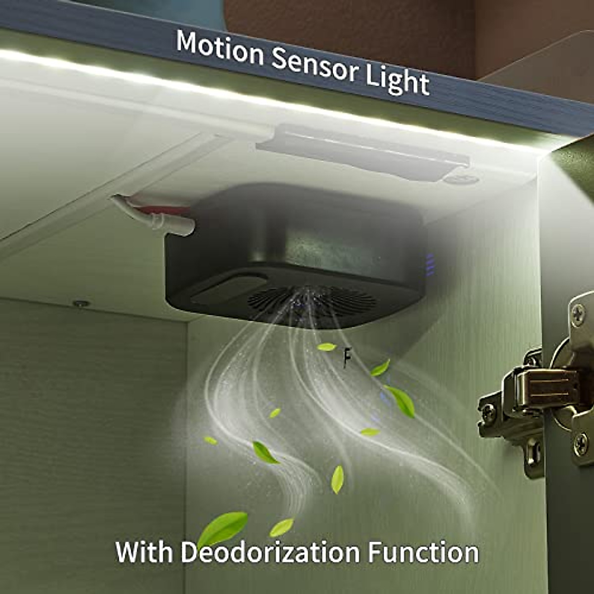 OLD CAPTAIN Shoe Cabinet, 5-Tier Modern Entryway Organizer Cabinet with Door,Deodorisation and Automatic Lighting (White)